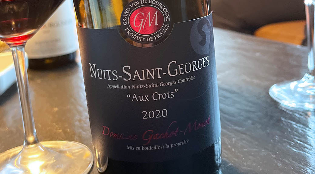2020 Domaine Gachot-Monot, Nuits-Saint-Georges Aux Crots, Bourgogne ...