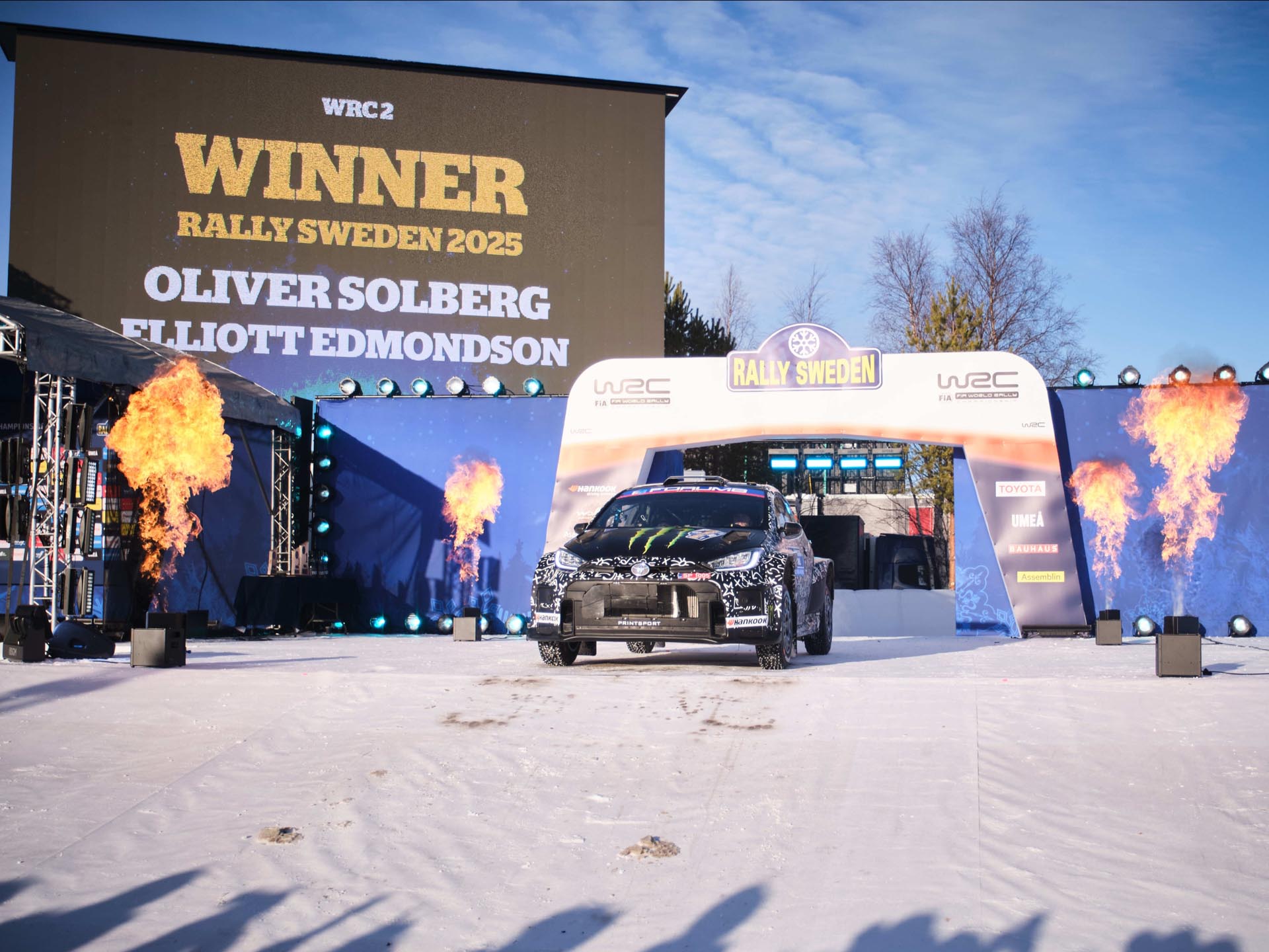 Oliver Solberg tar imponerende hat-trick i Rally Sverige - Htb Racing®