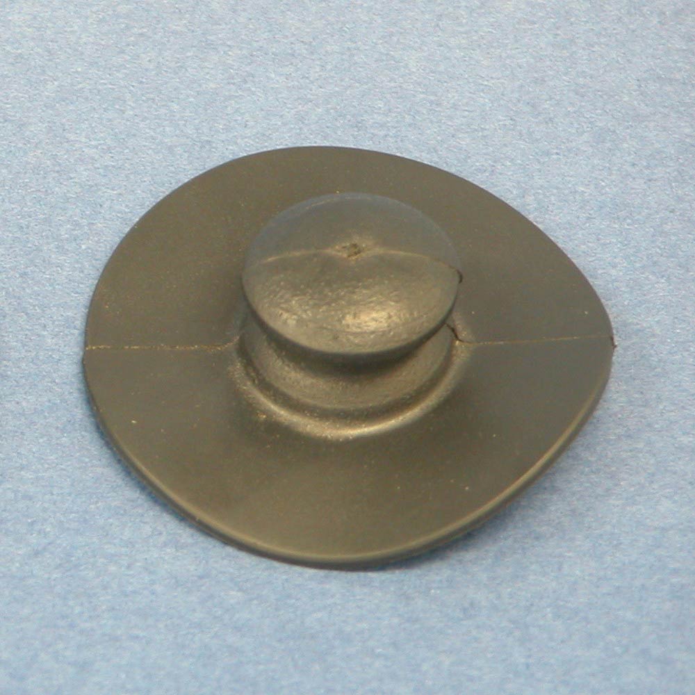 PVC Cleat Button 38mm Base x 16mm Button Black – IBS Boat Supplies