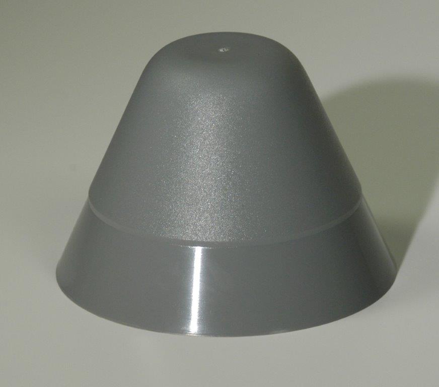 PVC End Cone Black or Grey 145mm Dia x 100mm – IBS Boat Supplies