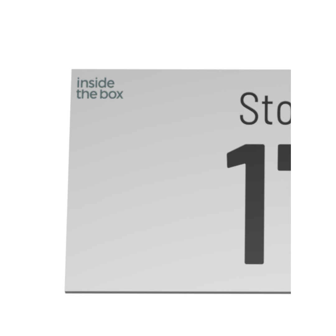 Skylt till brevlådan – Inside the Box
