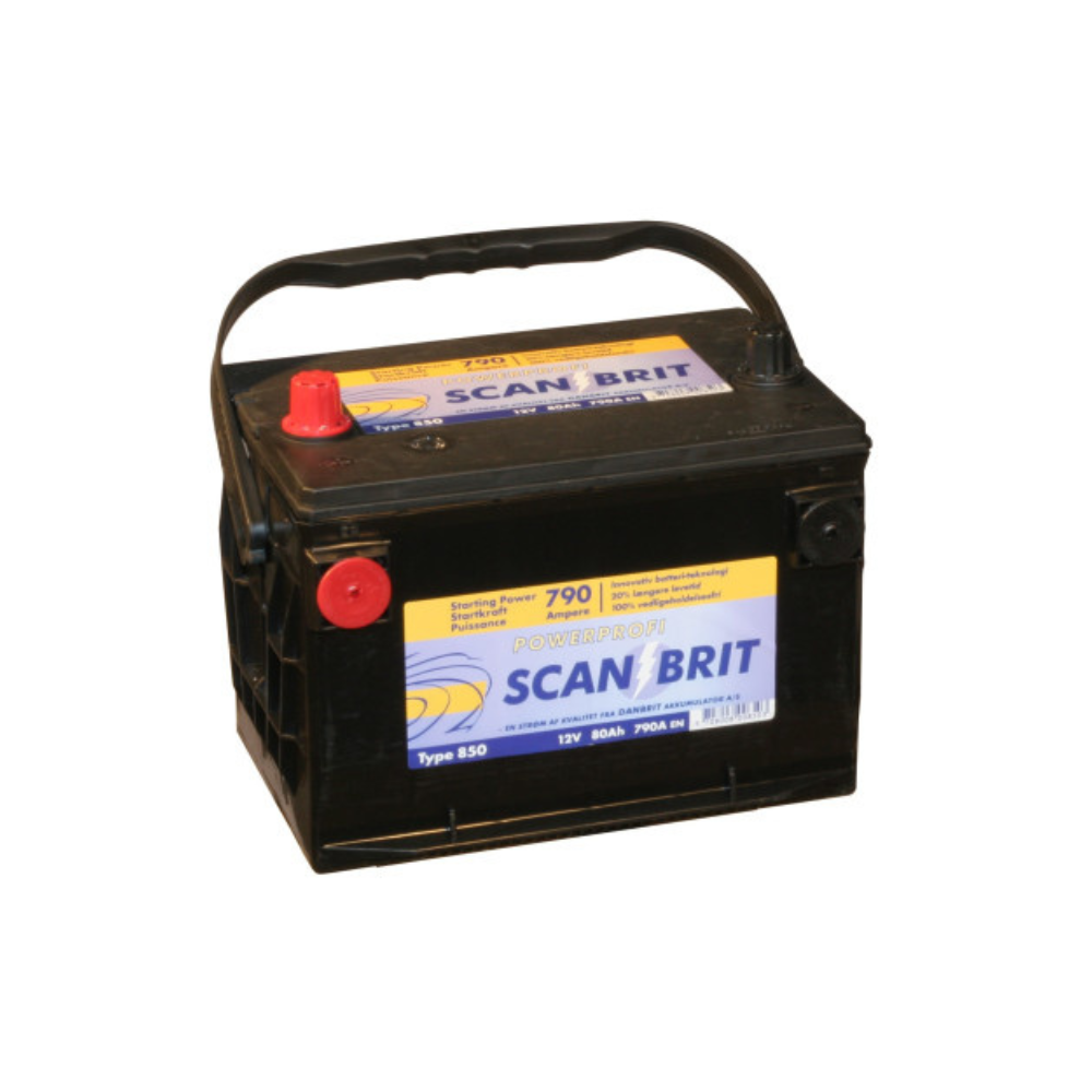 Danbrit Omni Batteri 12V 80AH – Top & Side Poler (851) - Jays Performance