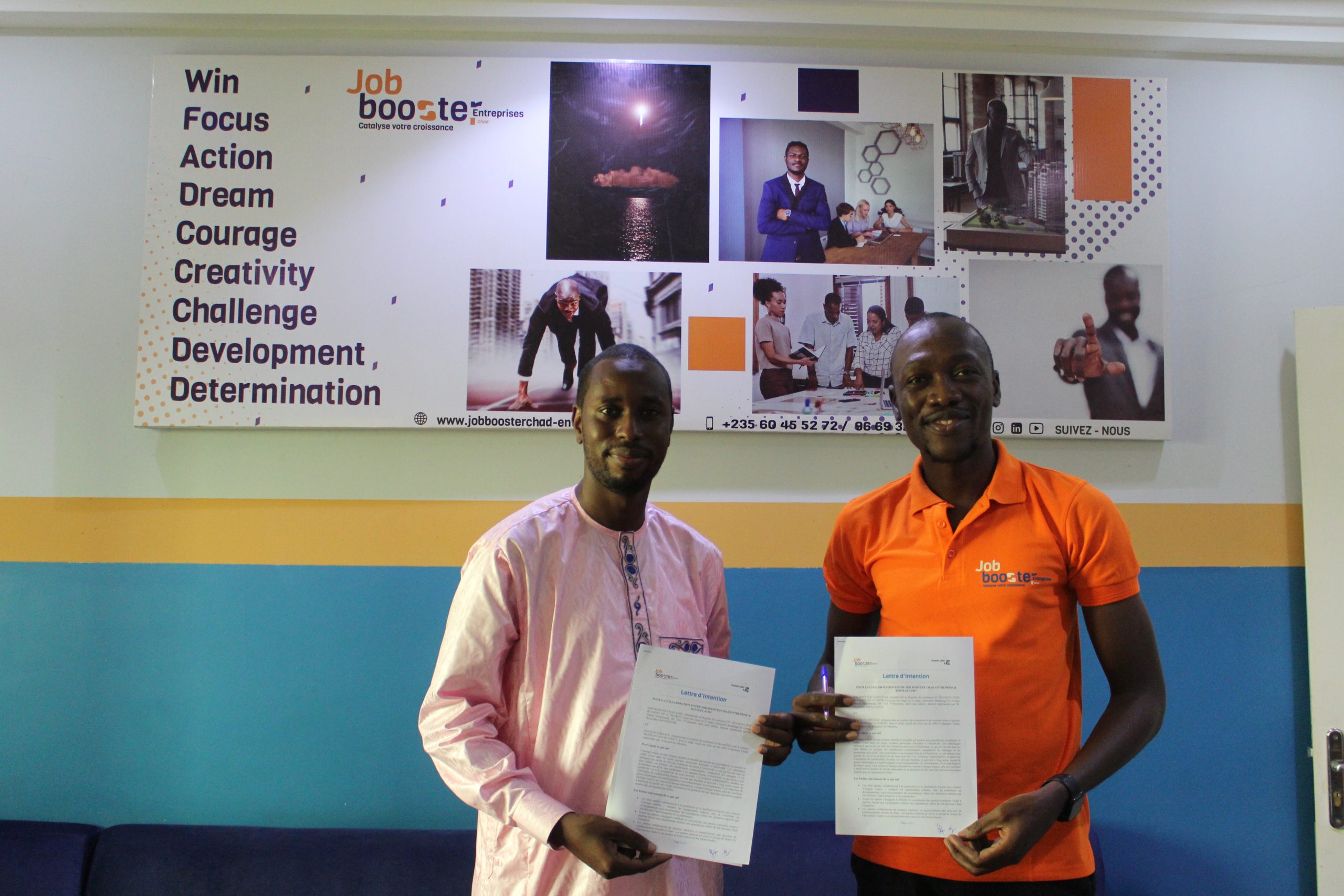 SIGNATURE DE LA LETTRE D’INTENTION DE PARTENARIAT ENTRE JOB BOOSTER ...