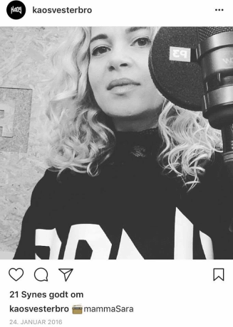 Sara Bro ser stort på reglerne : Bruger P3-logo i reklame for ...