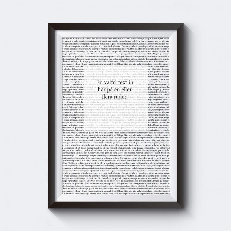 Personlig tavla med egen text | Kreativa Posters