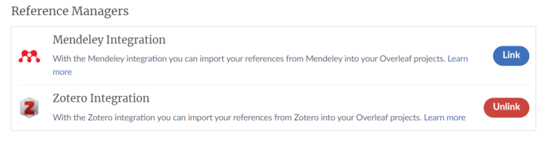 Synchronize between Mendeley & Overleaf - Learninglib