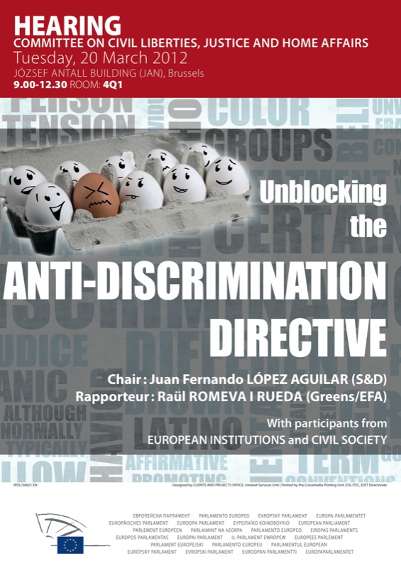 Poster LIBE Hearing Anti-Discrimination Directive – The European ...