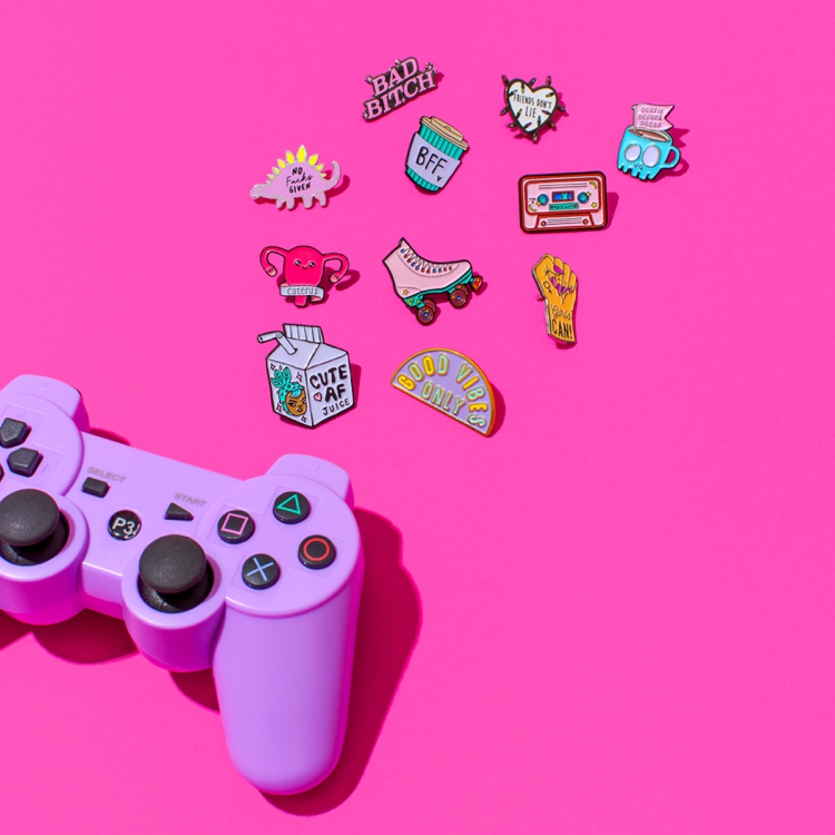 Punky Pins Colourful Stills And Lifestyle Photography Of Enamel Pins Marianne Taylor