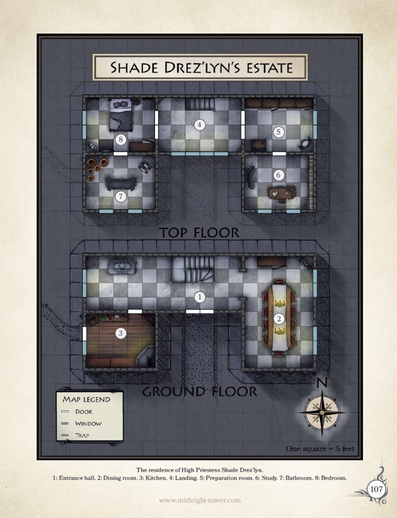 Secrets of the Drow Trilogy - Midnight Tower