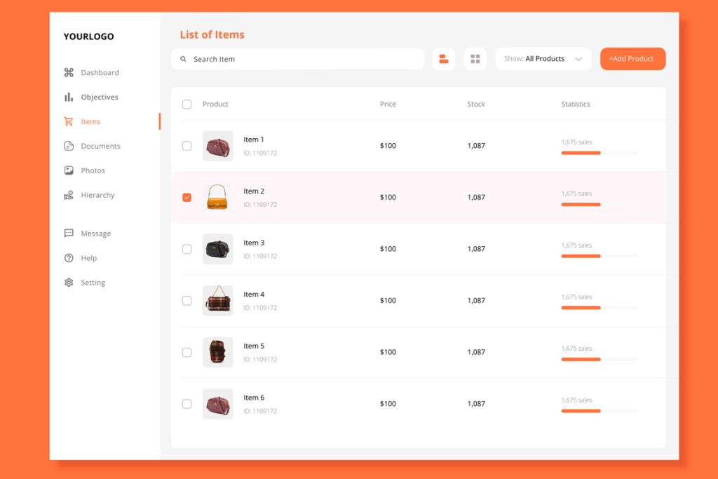 E-commerce Dashboard, Sales Admin & Orders CMS UI Kit Template