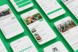 Gardening & Horticulture School Green App Mobile App UI Kit Template