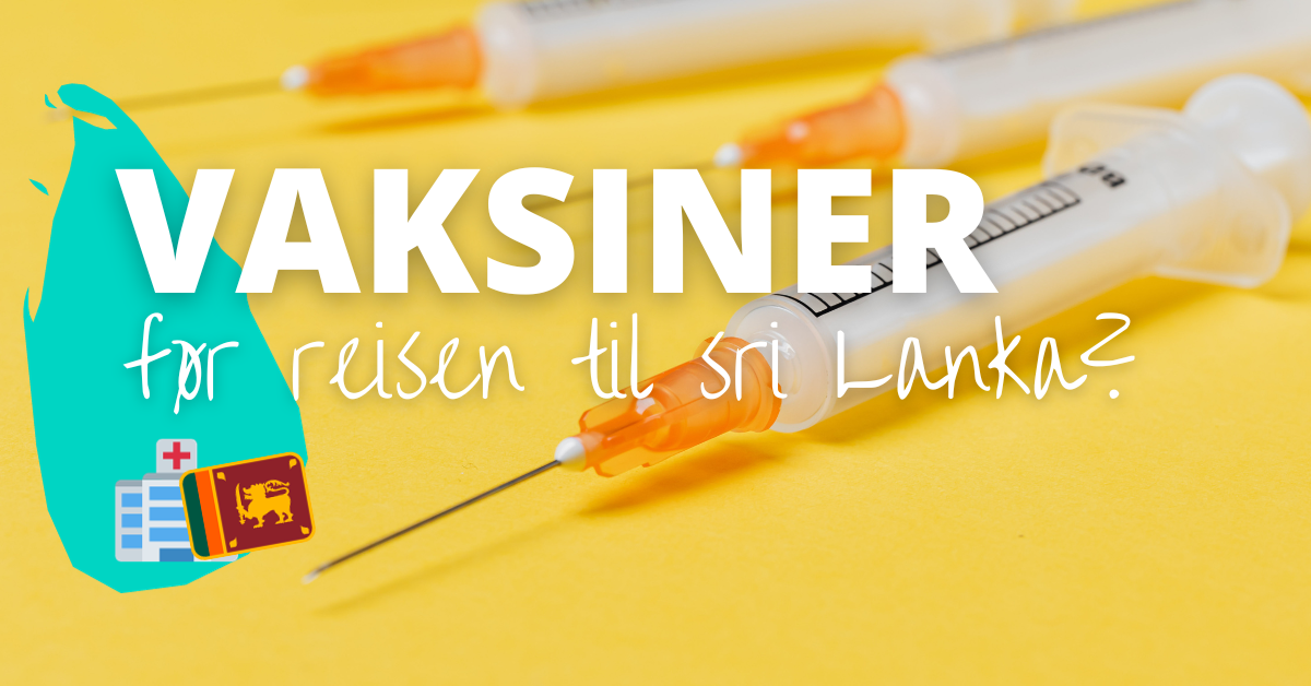 Vaksiner før reisen til Sri Lanka | Merete skriver om Sri Lanka