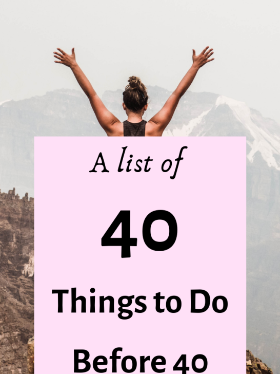 40 Things to Do Before 40 - Olubunmi Mabel