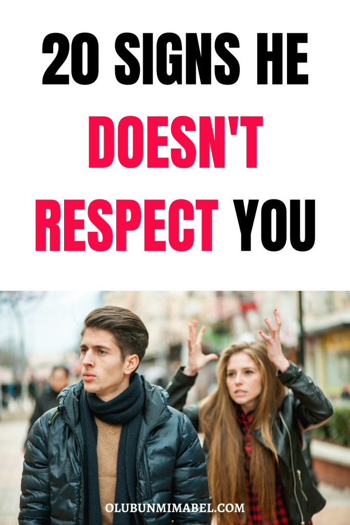 20 Signs of Disrespect From a Man: Biggest Red Flags That Show He Doesn ...