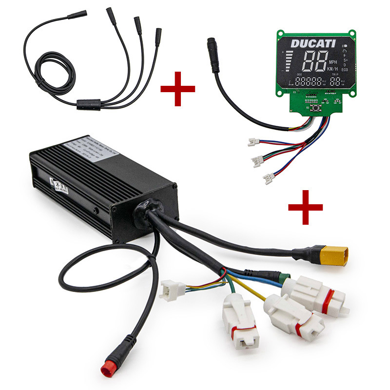 Controller kit + 48V 1200W -scherm voor Ducati (XT90 Connector) - Piri ...