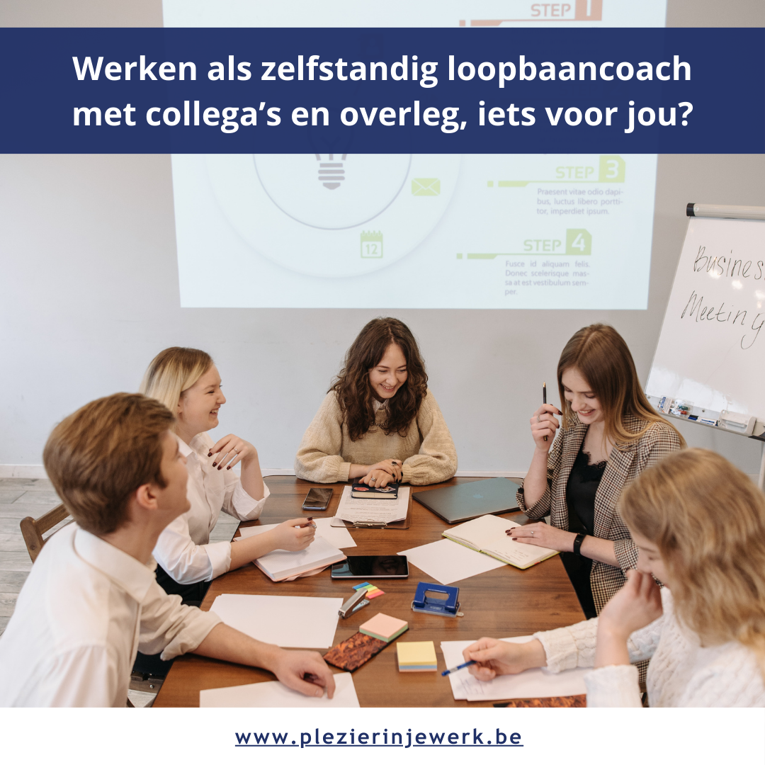 Werken als zelfstandig loopbaancoach met collega's - Loopbaancentrum ylia