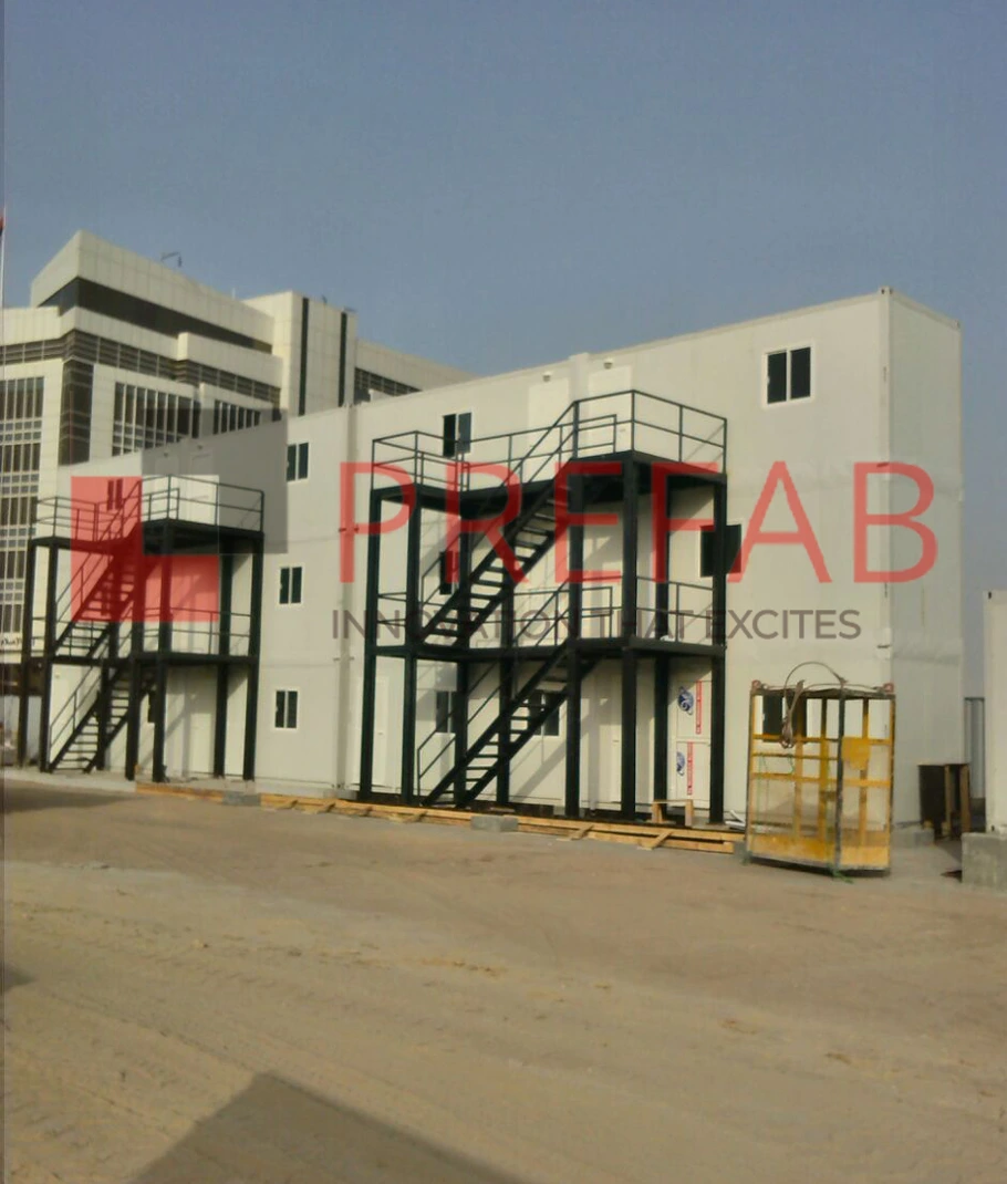 G+2 Aluminium sandwich panel container PB37 - Prefab