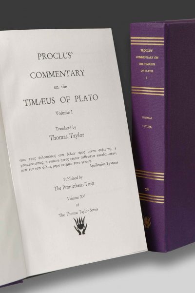 Proclus’ Commentary on the Timaeus of Plato I – The Prometheus Trust