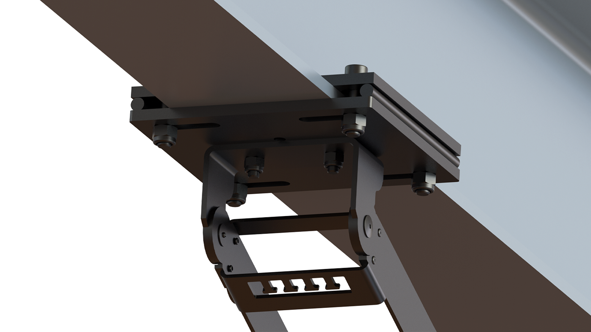 Upper end cable guide fixing to I-beam - PSRIG.com