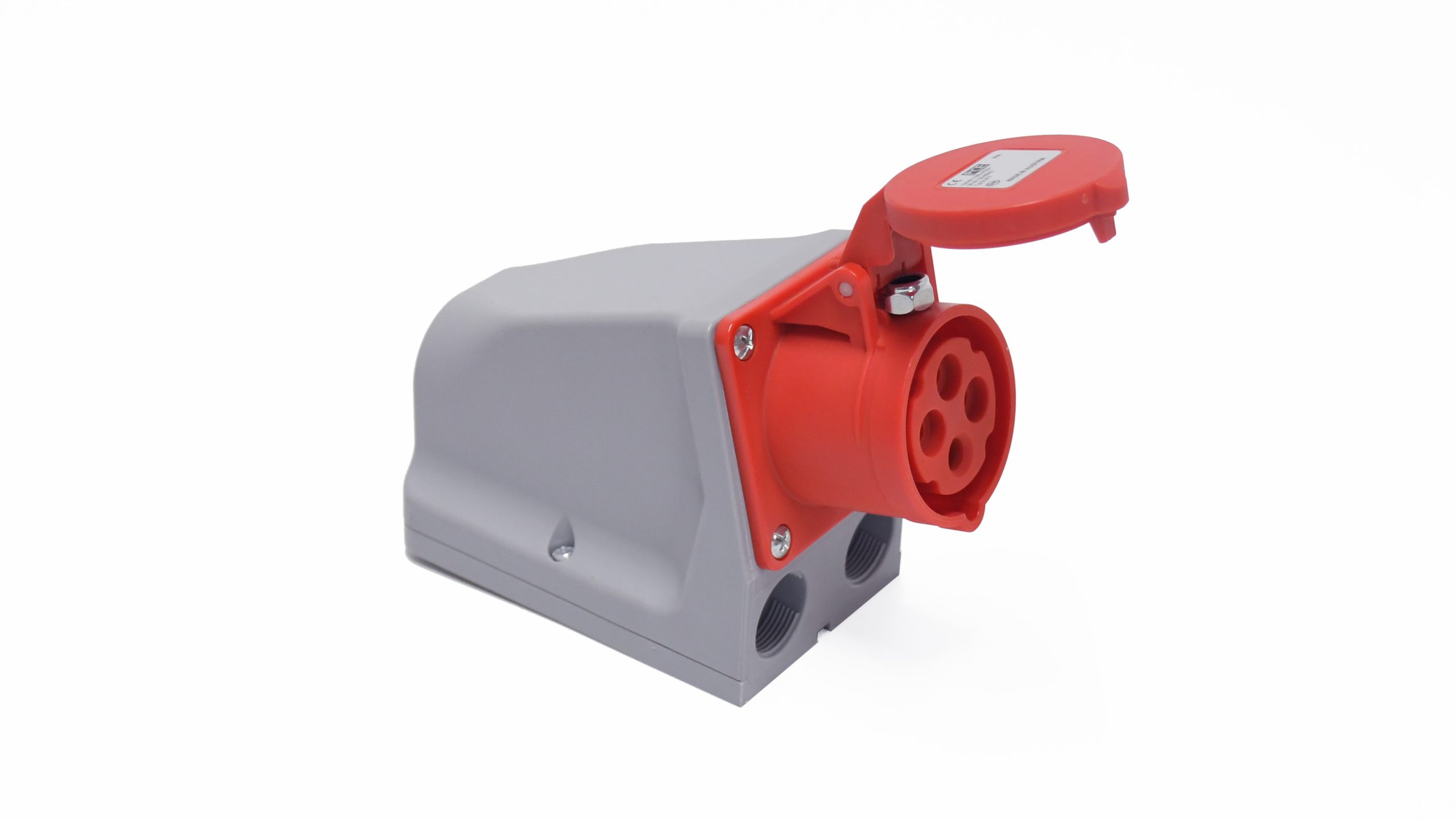 CEE wall socket 4p. 400V RED Female - PSRIG.com