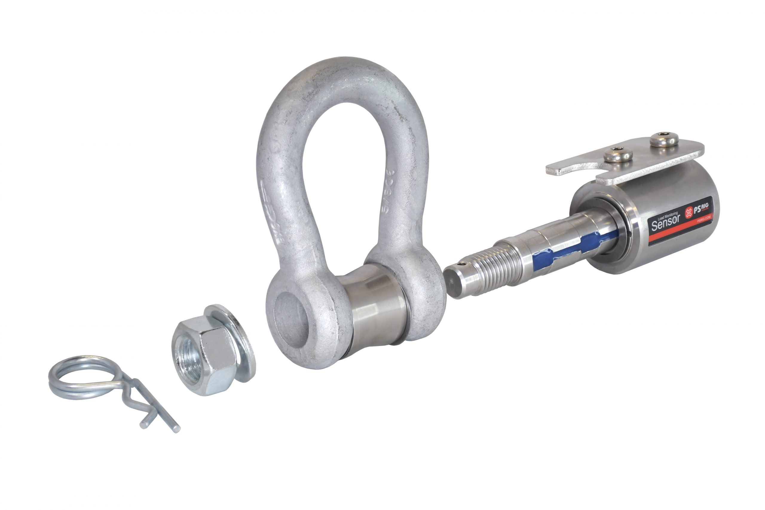 PSRIG load cell shackle, XLR 5-pin male connector - PSRIG.com