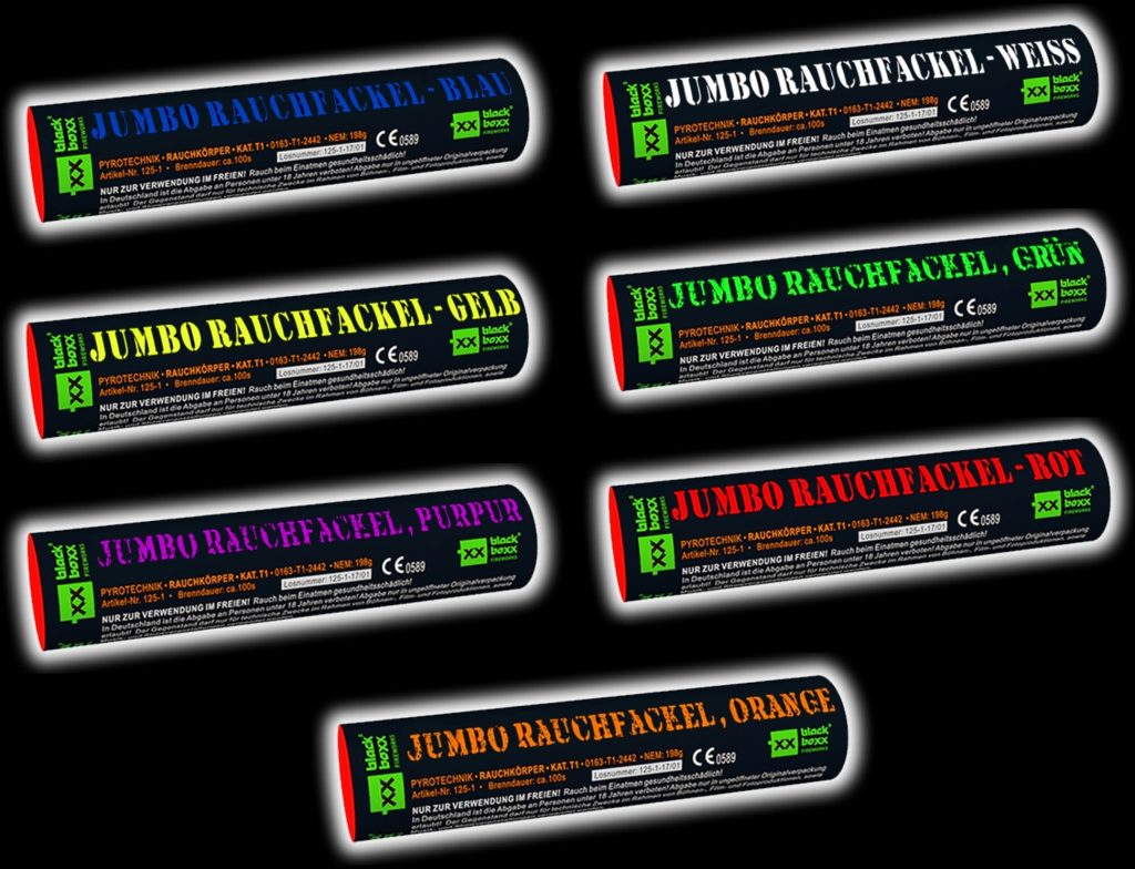 Blackboxx Jumbo Rauchfackel - Pyromaster-Feuerwerk vom Pyrotechniker ...