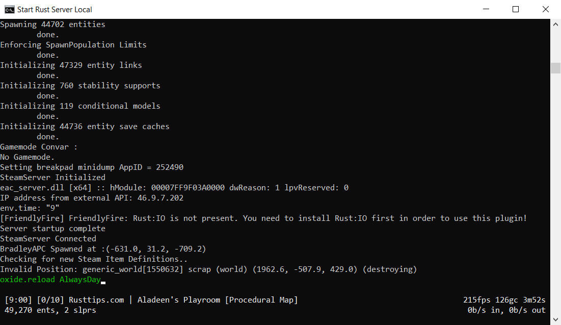 170 Rust Server Admin Commands Rusttips Aim Trainer Calculators Guides And More