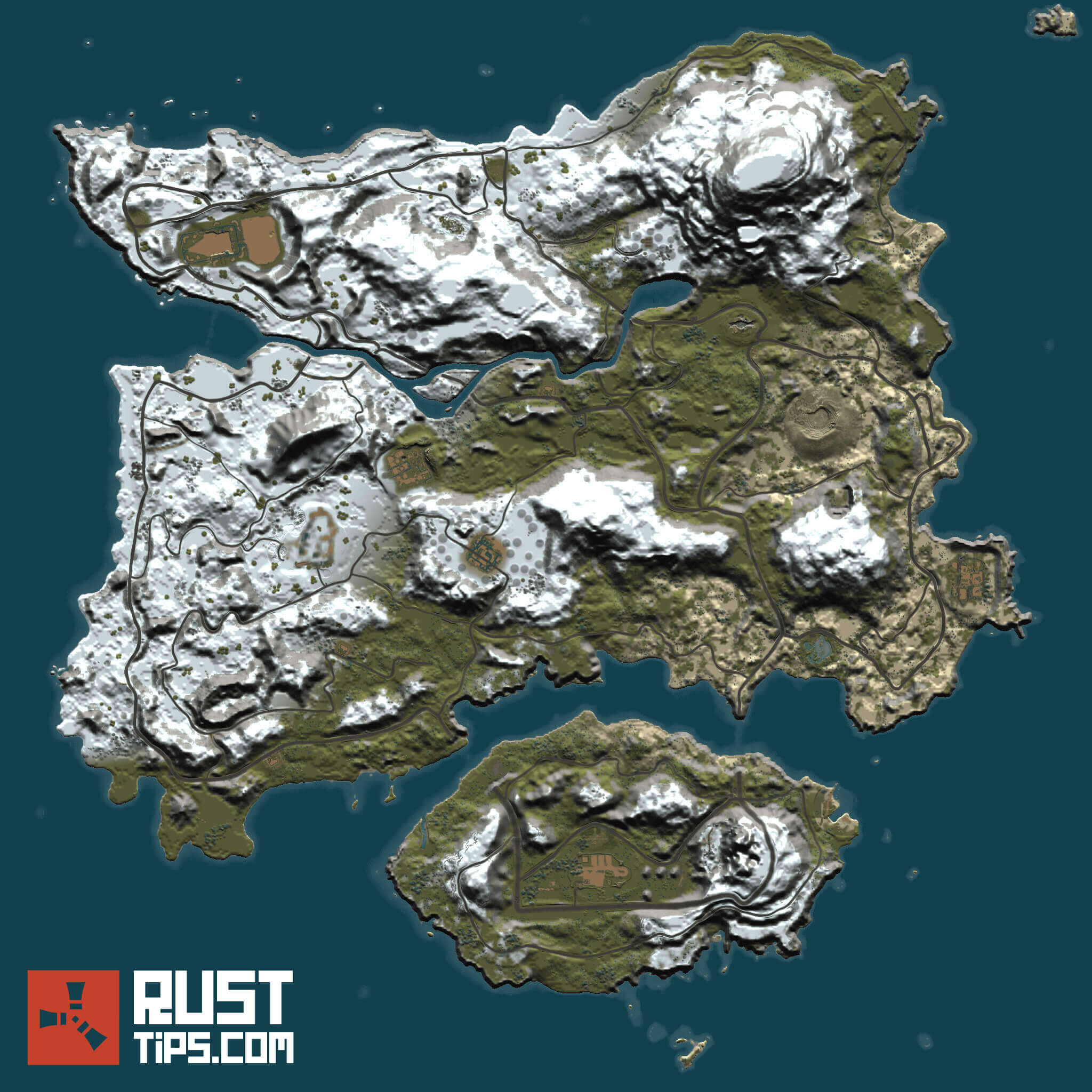 Rust Prefabs & Rust Maps for free - Rusttips | #1 Resource for Aim Training, Calculators, and ...