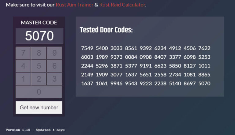 Rust Aim Training, Raid Calculator, Guides & more - Rusttips.com