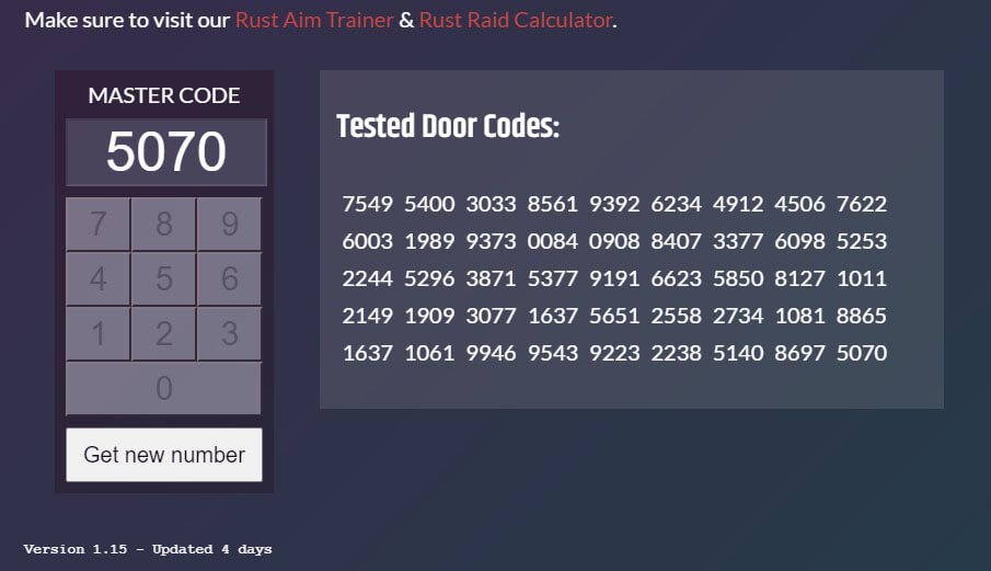 Rust Aim Training, Raid Calculator, Guides & more - Rusttips.com