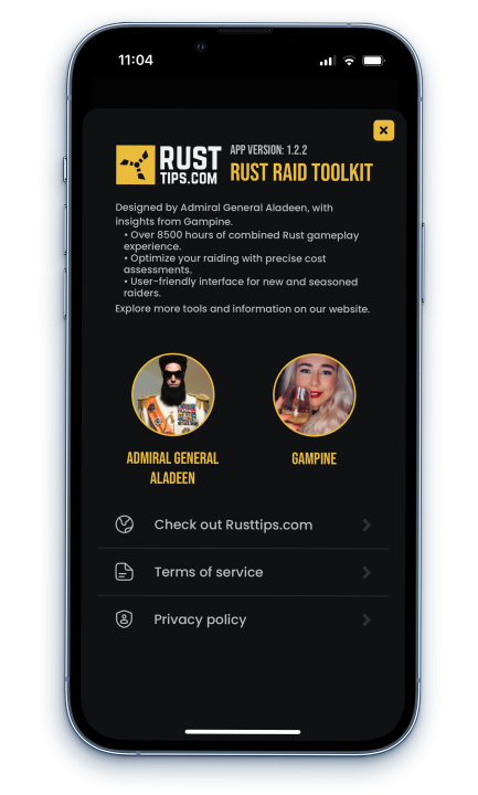 Rust Raid Toolkit | #1 Rust Raid Calc for iOS & Android