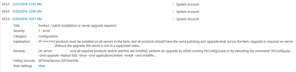 Content Database Is In Compatibility Range And Upgrade Is Recommended