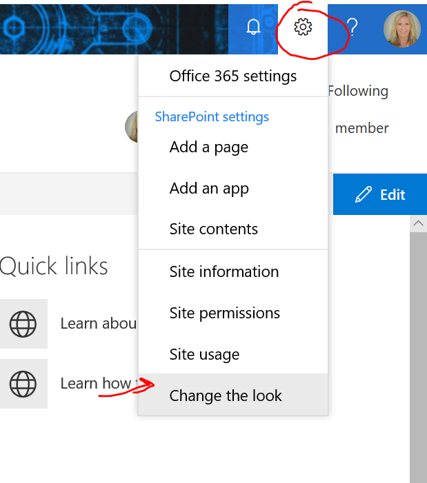 Easy ways to change the look in SharePoint online – LISE RASMUSSEN