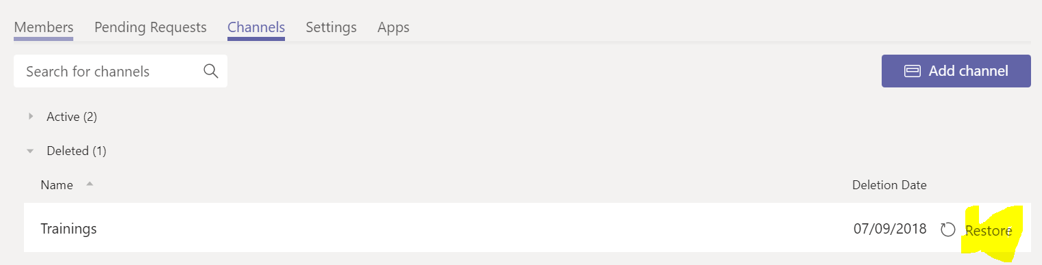 Delete and Rename channels in Teams – LISE RASMUSSEN