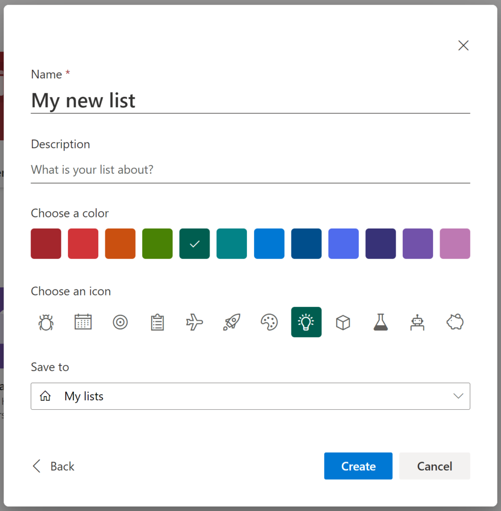 A first look at Microsoft Lists – LISE RASMUSSEN
