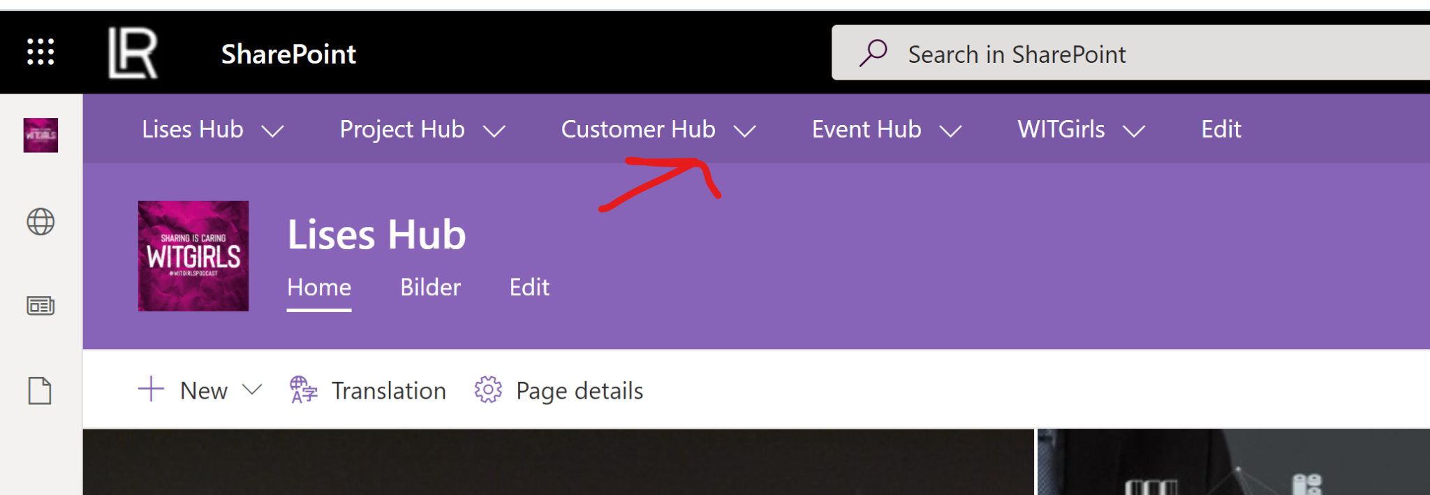 The SharePoint App Bar – Global Navigation – LISE RASMUSSEN