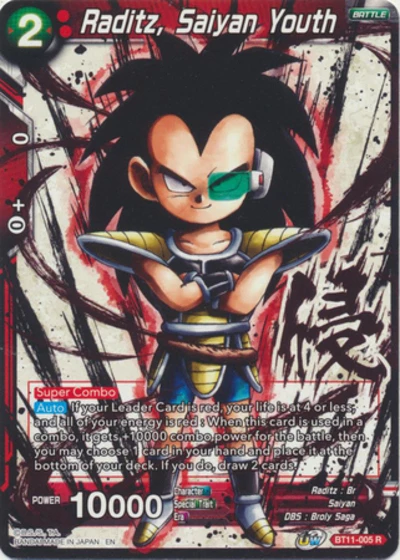 BT11-005 - Raditz, Saiyan Youth (Rare)
