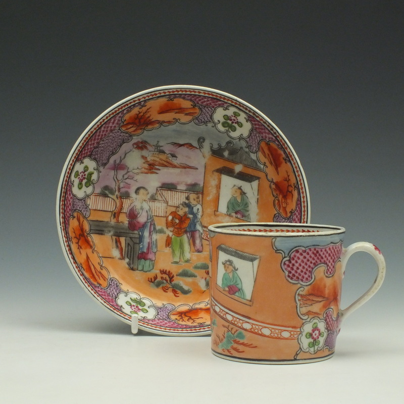 New Hall Pattern 425 Coffee Can and Saucer c1800-15 (1) – English ...