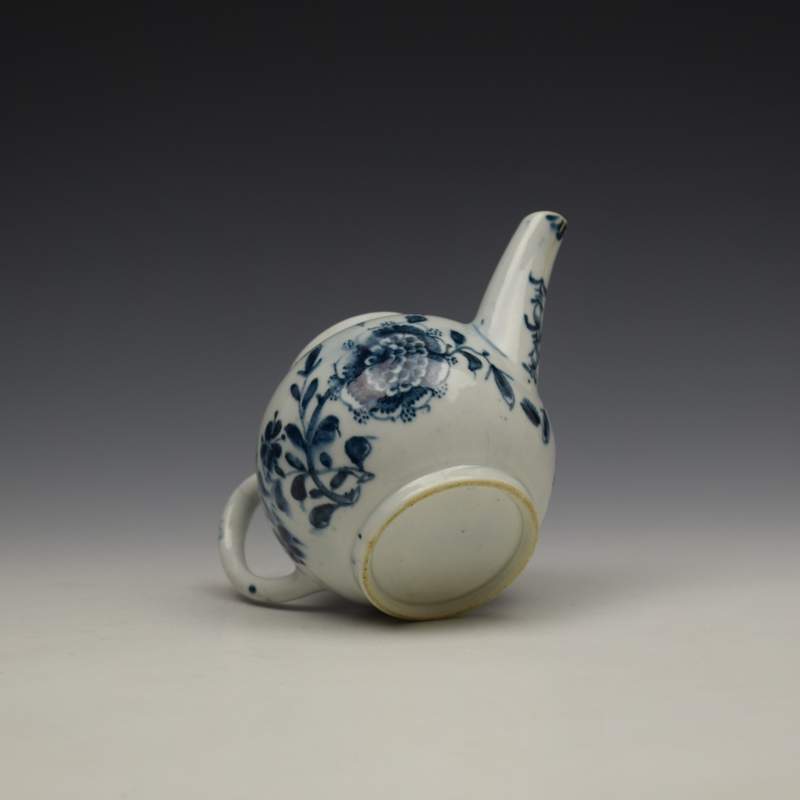 Lowestoft Porcelain Sunflower Pattern Toy Teapot and Cover c1762-63 (10 ...