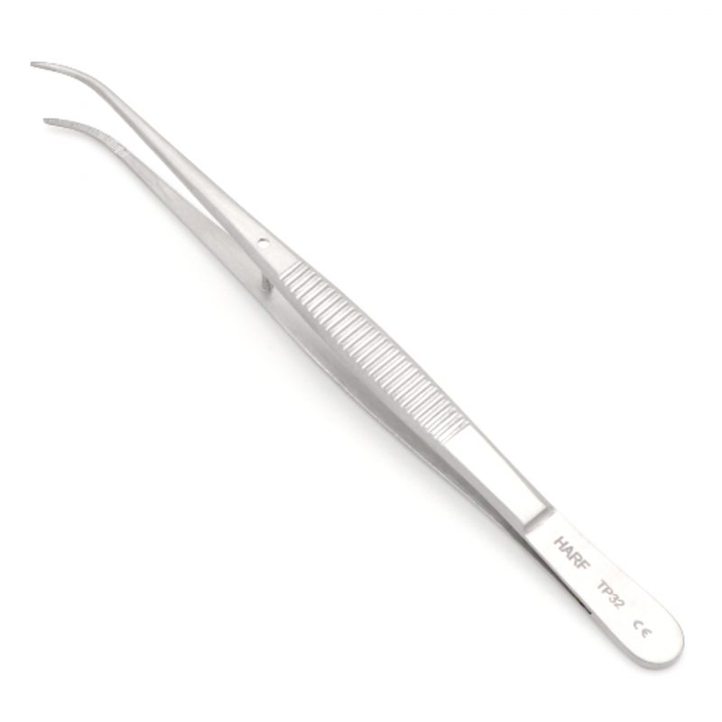 Micro Tissue Plier Cvd. Fine 18cm – HARFINS