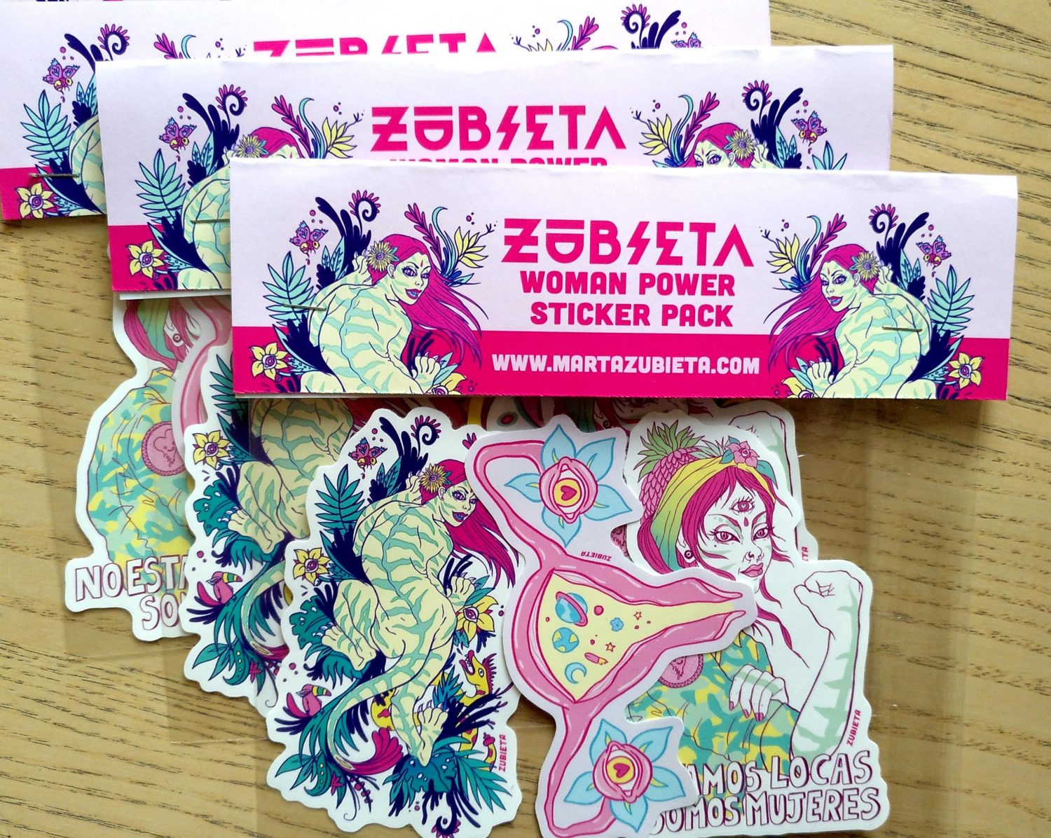 Sticker pack Woman Power - Zubieta Shop