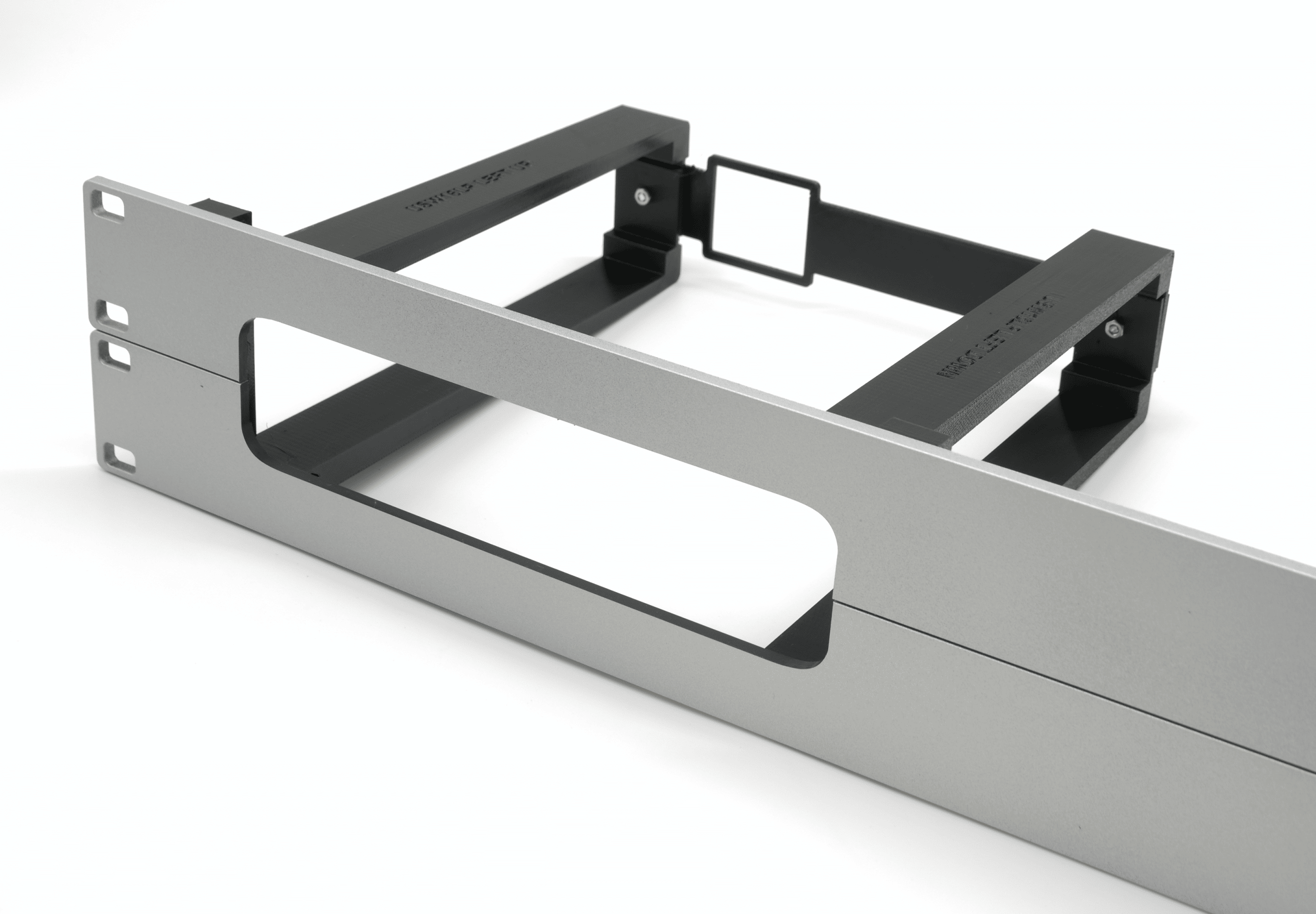 Rack mount unifi USW-LITE-16-POEInjection molded front (customized) and ...