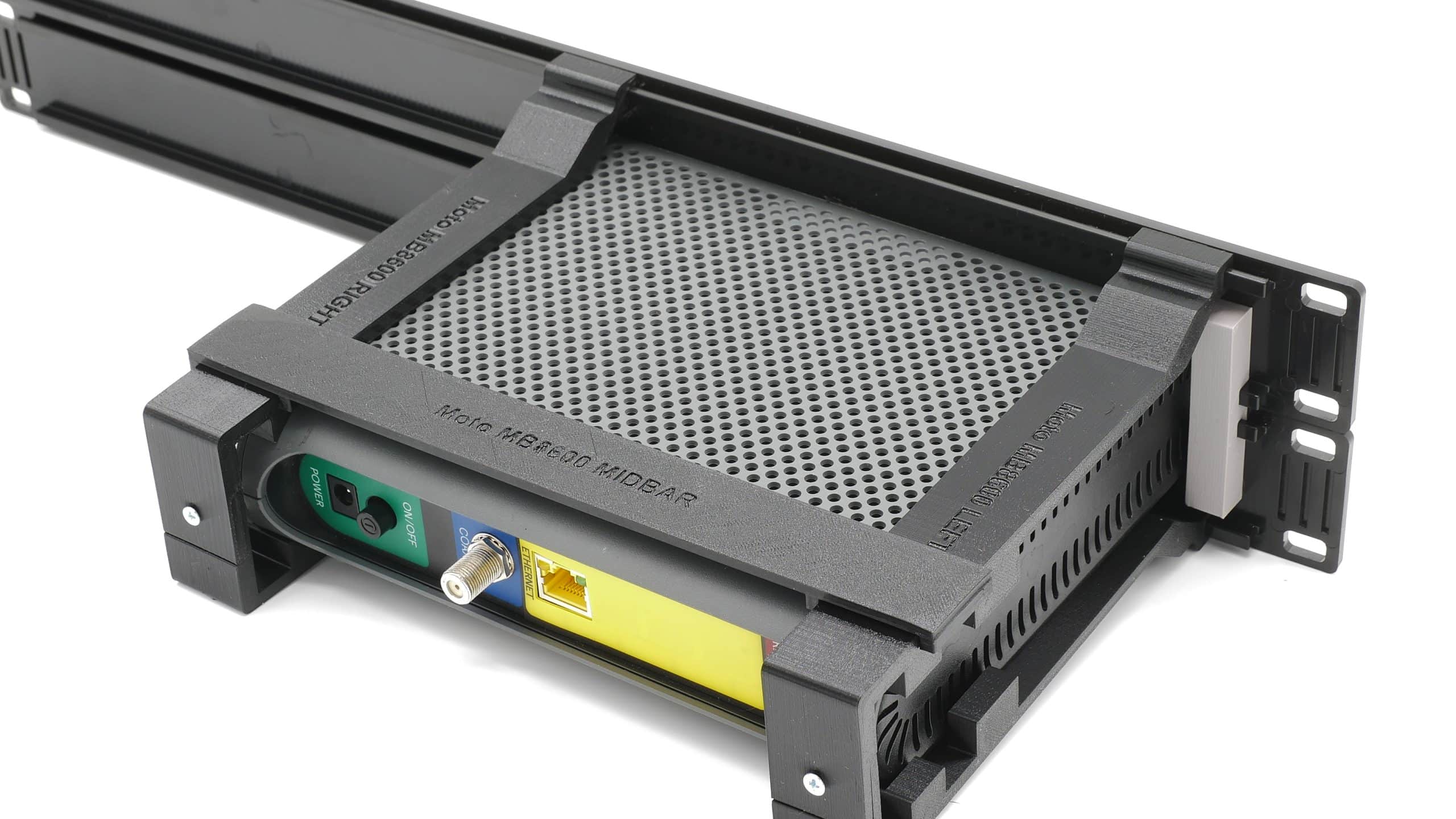 Motorola MB8600 injection molded front and 3D printed rear arms black ...