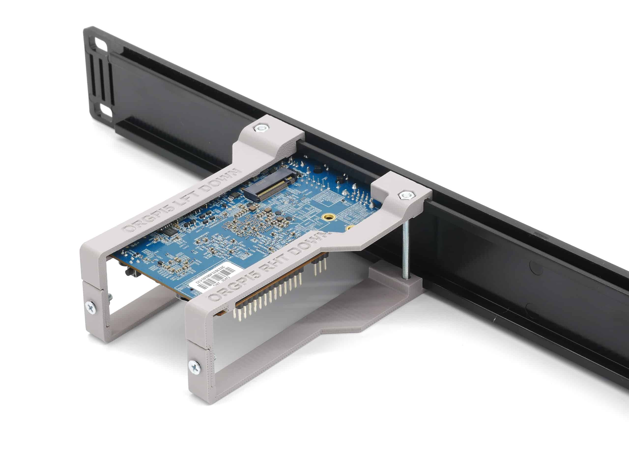 Rack mount 1-4 Orange PI5 Injection molded front (customized) and 3D ...