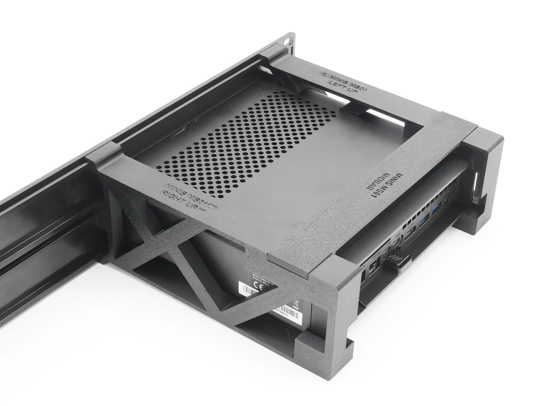 Rack mount for 2 MiniSforum MS-01 19inch 2U dual-mount - Winther3D