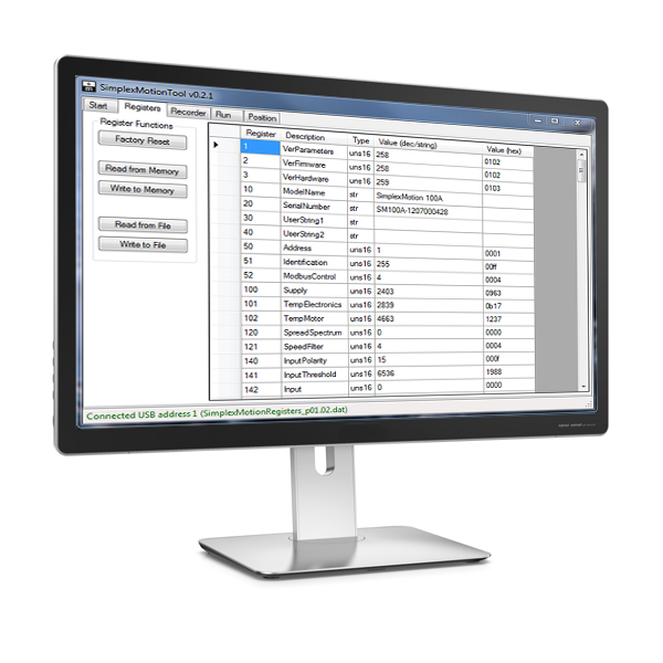 Software | Simplex Motion