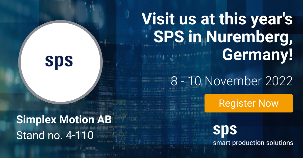 Visit us at SPS-Nürnberg 2022 | Simplex Motion