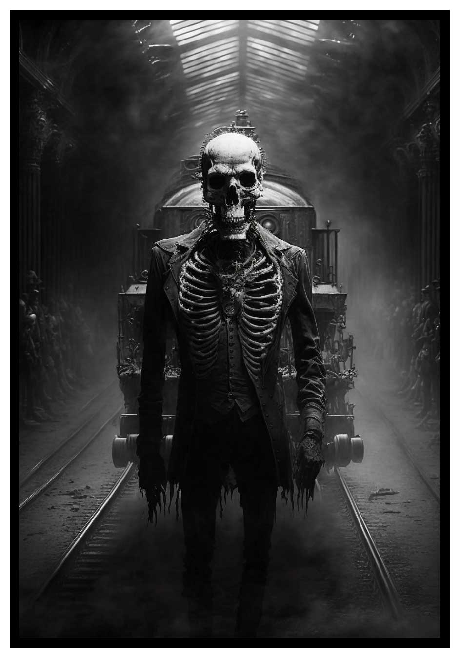 Train to Hell Conductor - Dödskalle poster - Sinister.se
