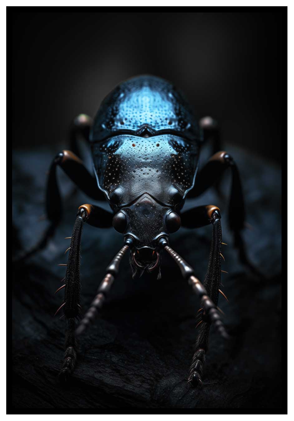 Teal Beetle - Insect Poster