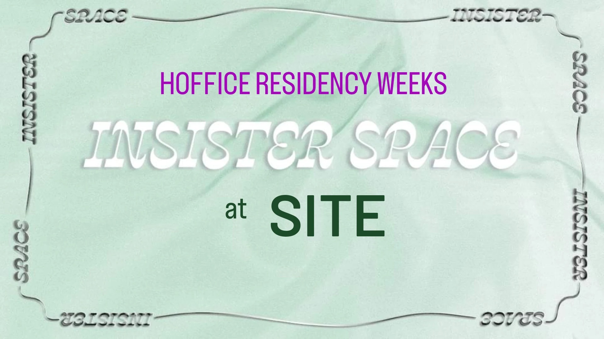 Insister Space arrangerar Home Office på SITE – SITE